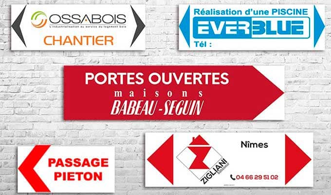 Panneau de fléchage directionnel - Impression Panneau de fléchage ...